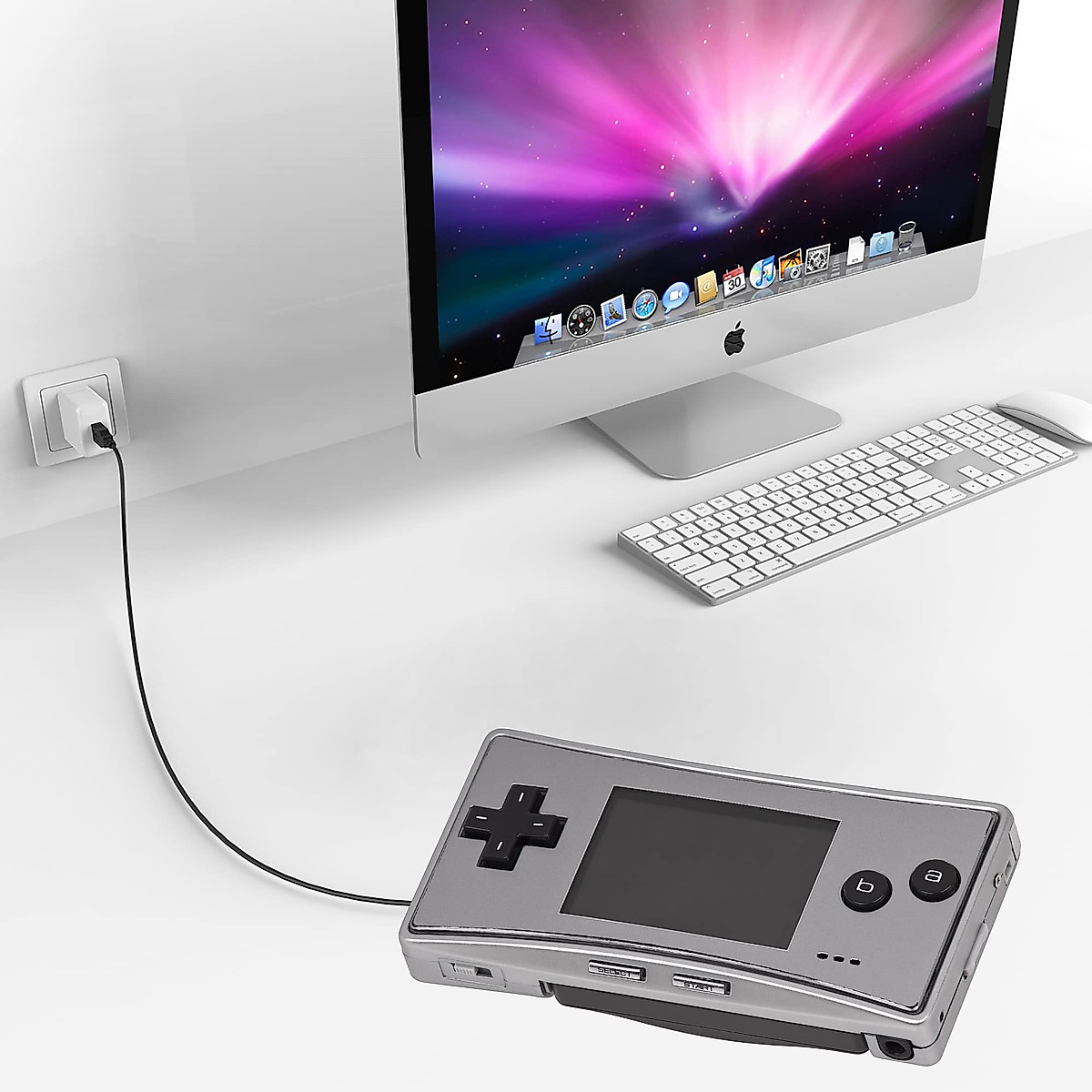 CSTESVN GBM Charger, Gameboy Micro Charger Cable, USB Power Supply for Nintendo Gameboy Micro