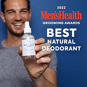 Surface Deep • Anti-Odorant Spray • Dermatologist Developed, Aluminum Free, Clean, Glycolic Powered • Underarm and Foot Natural Spray Deodorant for Women and Men • Vegan • Cruelty Free • 4.0 oz