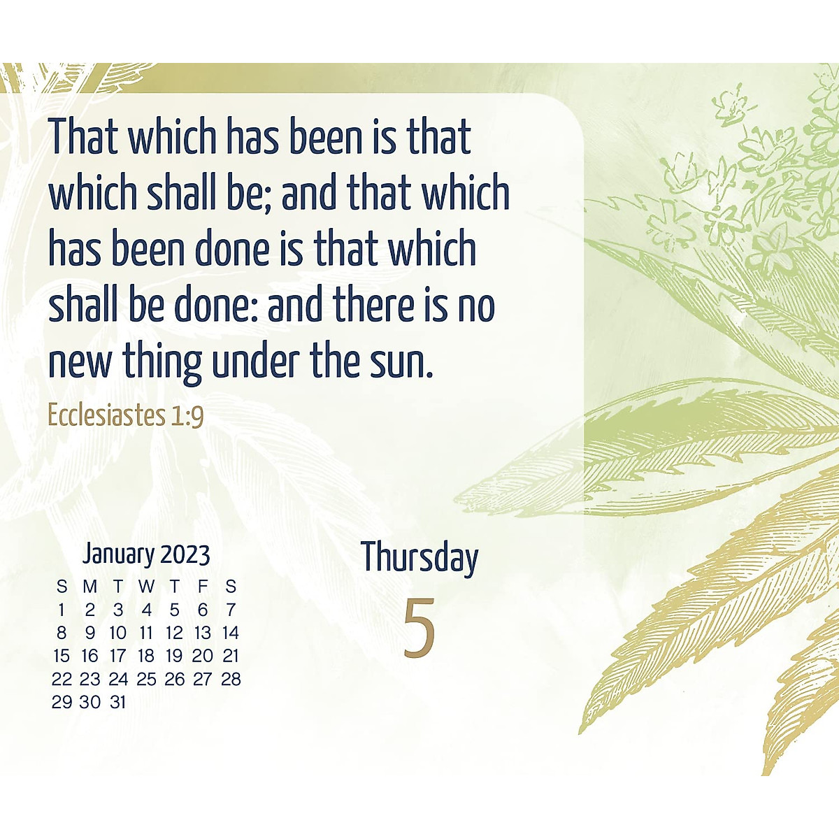 2023 Bible Verses Day-at-a-Time Box Calendar