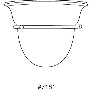 Progress Lighting P7181-77 Torino Wall Sconces, 9-1/2-Inch Width x 6-3/4-Inch Height, Forged Bronze