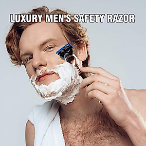 Wooden 5 Blades Razor Handle for Men & Women with 4 Refills - The Perfect Shave Companion