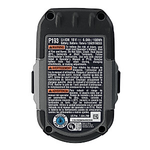 Ryobi P193 6.0 Amp Hour 18V Lithium Ion Battery w/ Onboard Fuel Gauge
