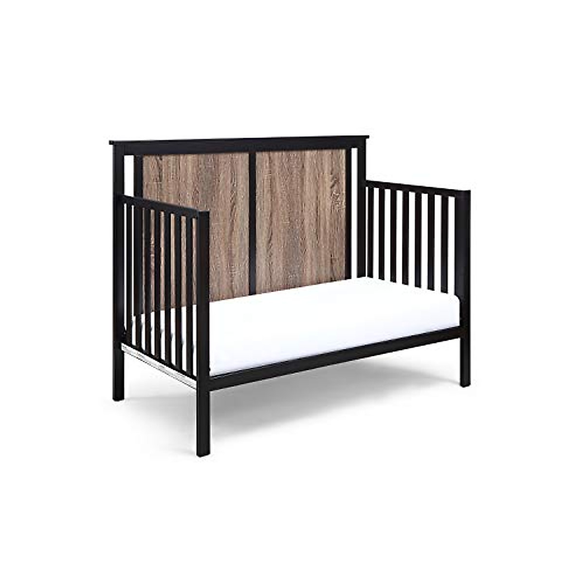 Suite Bebe Connelly 4 in 1 Convertible Crib in Black with Vintage Walnut