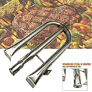 Yantan Gas Tube Durable Steel BBQ Grills U Shaped
