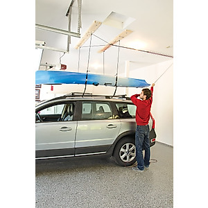 Suspenz Ceiling Hoist Overhead Storage | Garage Pulley System | Kayak Canoe SUP Cargo Box | Multiple Sizes