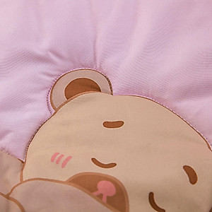 Baevellery Crib Bedding Set for Girls 3Piece Jungle Elephant Baby Girl Crib Bedding Set Nursery Crib Set for Baby Girl - Fitted Sheet Crib Comforter Crib Skirt