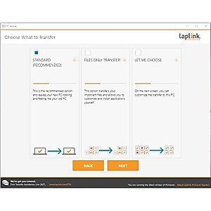 Laplink Easy Transfer Cable for Windows, Includes PCmover Express Software and Ethernet PC to PC Cable, Single Use License, Transfers Files, Settings, and User Profiles. Compatible with Windows 11