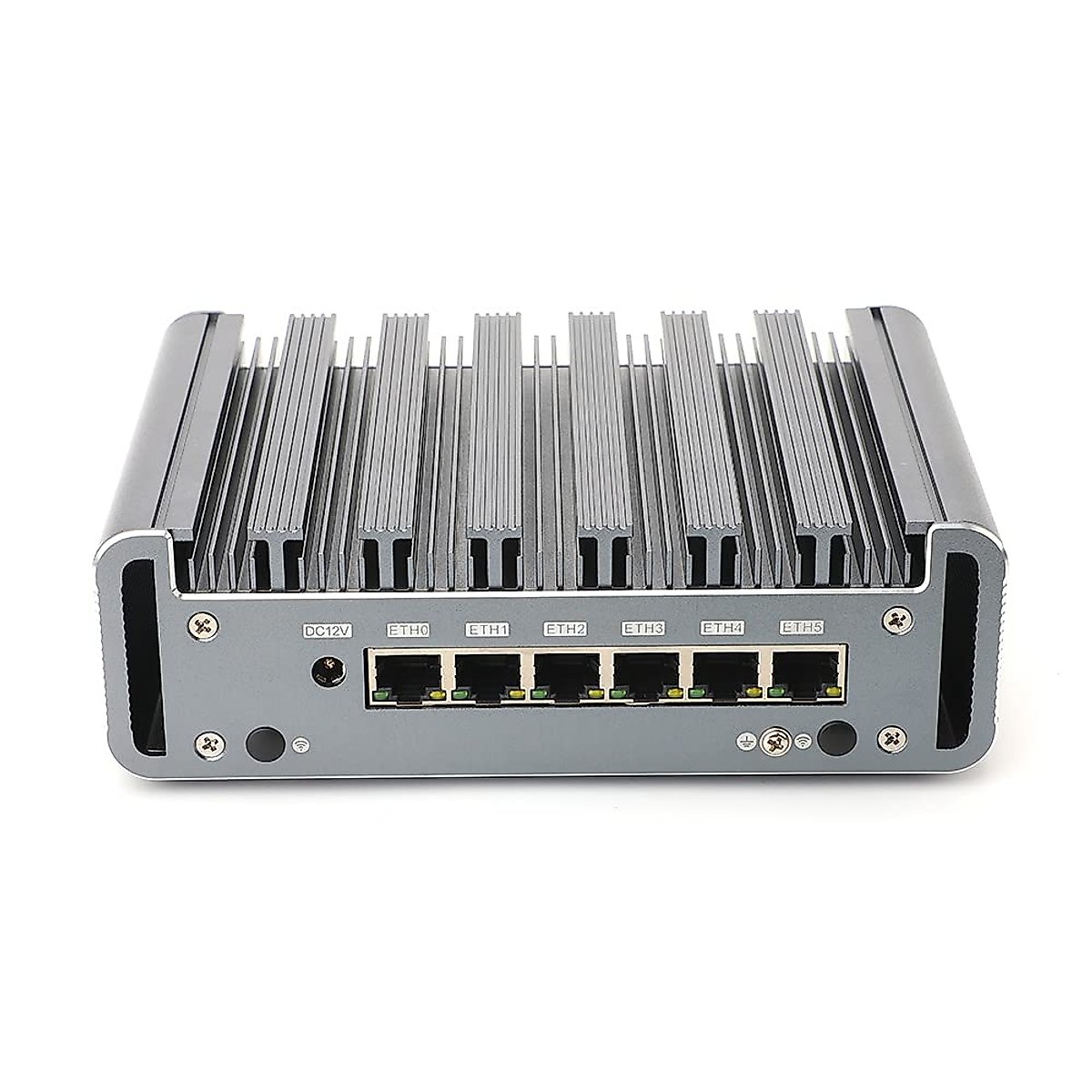 Firewall Hardware, VPN, Network Security Appliance, Router PC, Intel I5 8250U, RS36, AES-NI/6 x I211 Gigabit Nics/4USB3.0/COM/HDMI/Fanless, (Barebone, NO RAM, NO Storage, NO System)