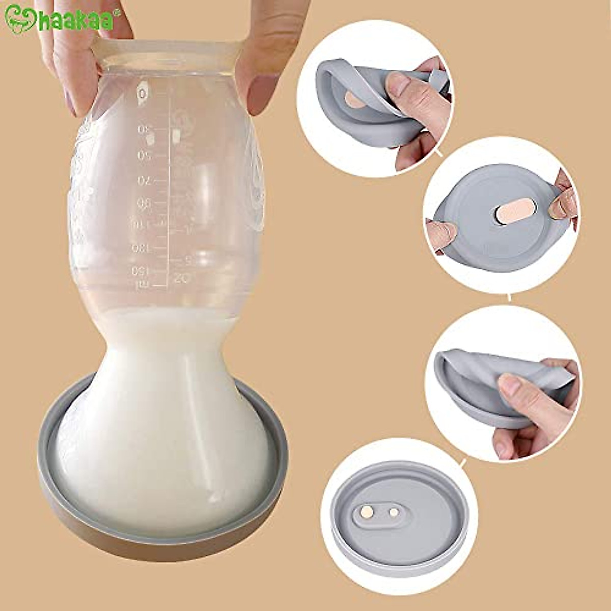 haakaa Lid Manual Breast Pump Silicone Cap Fit All Haakaa Breast Pumps 1 pc