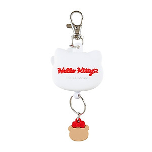Sanrio 168645 Face Shaped Reel Key Holder, Hello Kitty Key Mascot, Hello Kitty, 5.1 x 1.9 x 0.7 inches (13 x 4.9 x 1.8 cm), Character