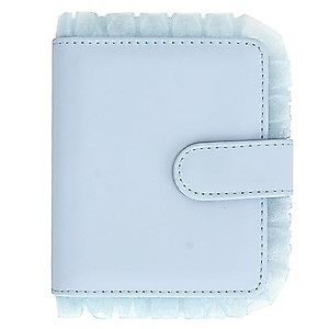 Camera Picture Album, High Transparency 64 Pockets Light Buckle Design Mini Film Photo Album for Display (Blue)