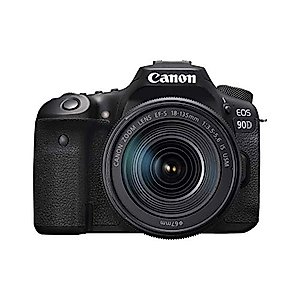 Canon EOS 90D Digital SLR Camera with 18-135 is USM Lens (Renewed)
