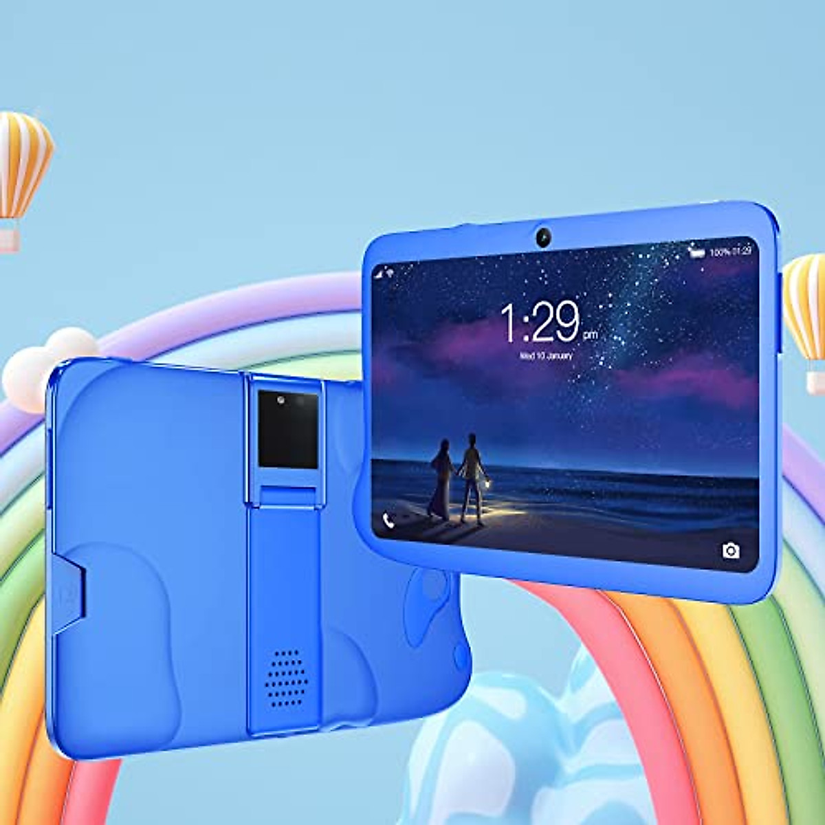 Tablet Laptop,HD Tablet WiFi Bluetooth Android Voice Call Game Tablet,7Inch IPS Display Screen,WiFi,2GB RAM+16GB ROM,3000mAh,Android 5.1 System (Blue)
