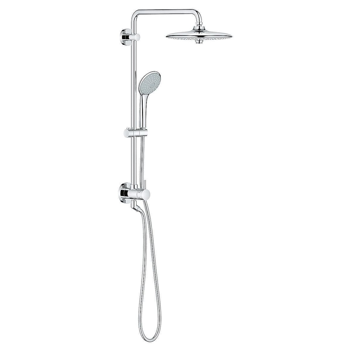 GROHE 27867001 Retro-Fit Euphoria 25 Inch Shower System, 2.5 GPM, Starlight Chrome