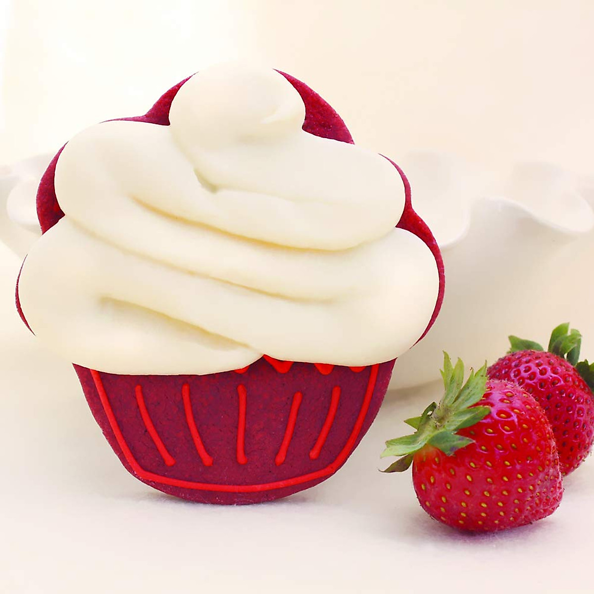 Cupcake Cookie Cutter 4" Made in USA by Ann Clark