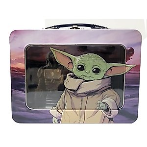 The Tin Box Company "The Child" Mandalorian Tin Lunchbox with Window