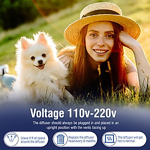 Dog Calming Pheromones Diffuser 6 in 1 Kit Appeasing Pheromone Diffuser to Calm (2 Plug in+4 Pack 48ml Refill) for Anxiety Relief Reduce Aggression Fighting Barking Stress 120 Day Supply(Tasteless)