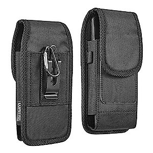 LUXMO Rugged Heavy Duty Cell Phone Carrying Holder Belt Clip Holster Case Pouch for Motorola Moto g Power 5G Moto g Play (2023) Moto Edge 30 Fusion Moto Edge (2022) Moto g Stylus 2022 Moto g 5G