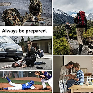 RHINO RESCUE IFAK First Aid Trauma Kit Molle Medical Pouch for Tactical Military Car Travel Hiking (Black)