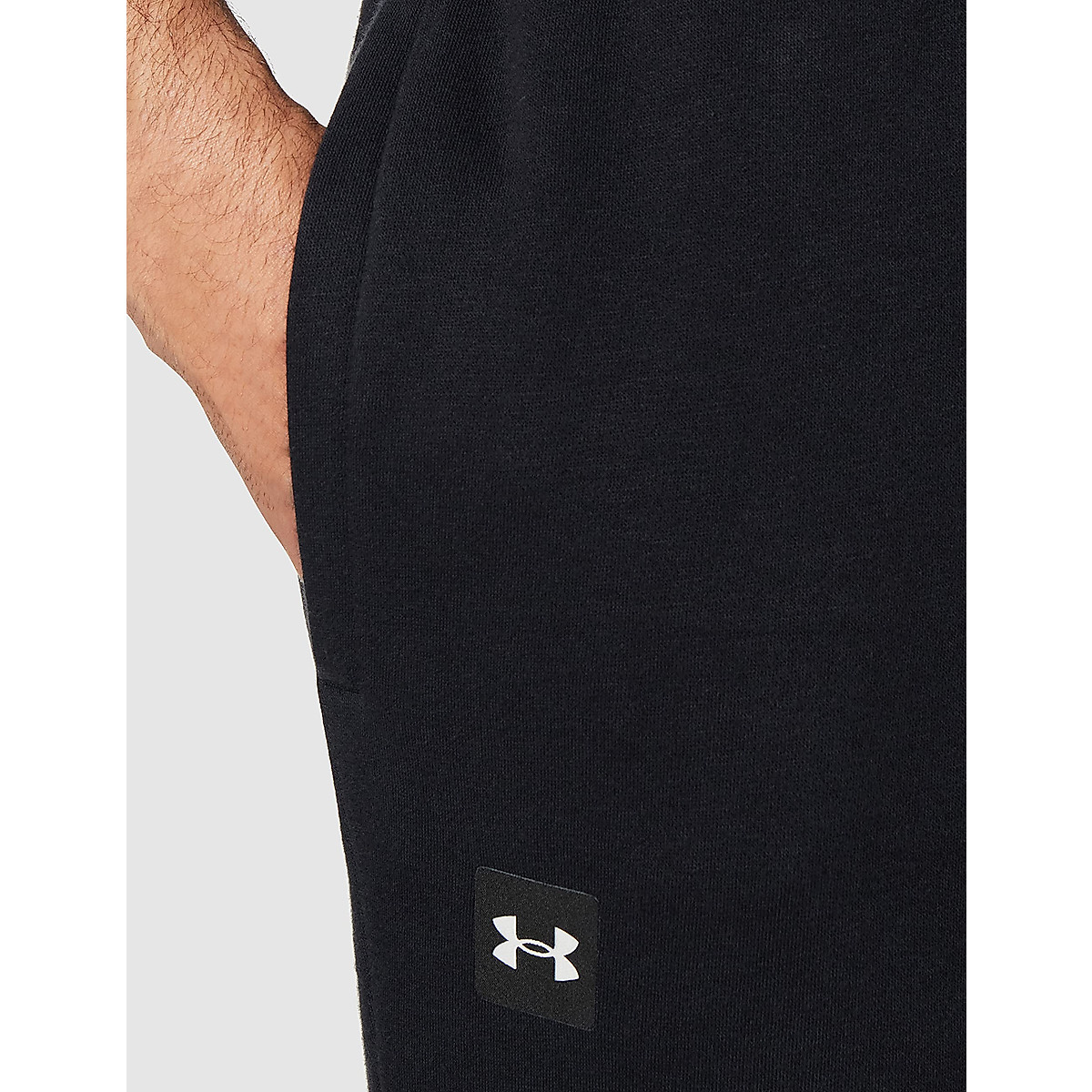 Under Armour mens Rival Fleece Joggers , Black (001)/Onyx White , Large
