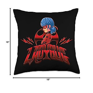 Miraculous Ladybug Glam Rock LB Throw Pillow