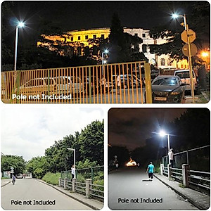 PolePalUSA Solar Street Light - 20 Watt - All in One, Fully Integrated