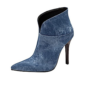 Women's Western Boots Boots With Leopard Print Blocking Thin High Heels In Winter Snakeskin Boots Women Flat Heel Closed Toe Side Zipper White Heeled Boots