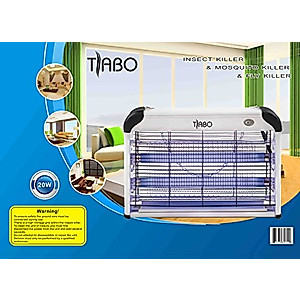 Tiabo Bug Zapper Indoor Insect Killer - Electronic Mosquito, Fly, Bug or Any Pest Killer Electric Zapper Lamp 20W Light Bulbs for Indoor/Outdoor Use…