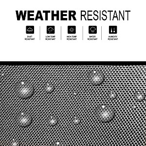 KHOMO GEAR Waterproof Heavy Duty Outdoor Air Conditioning Cover AC Protector, Conditioner Outside Units, Grey,AC-Cover-Grey