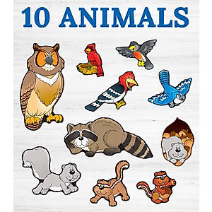 Carson Dellosa Woodland Bulletin Board Set—Seasonal Tree Cutout With Forest Animals, Autumn Leaves, Acorns, Elementary Classroom and Homeschool Decorations (120 pc)