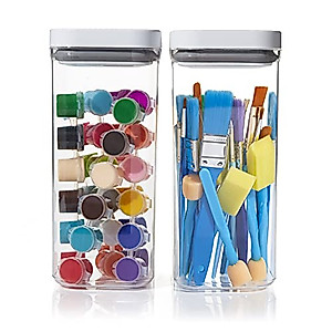 Copco Food and Organization Storage Container with Airtight Lid, 2.74-Quart, Clear