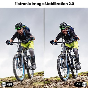 SJCAM Upgraded SJ4000 Action Camera 4K Ultra HD Dual Screen Underwater Camera 98FT Waterproof, 170° Wide Angle, Stabilization, 5X Zoom, WiFi Camera with Extra Battery, SD Card, Helmet Accessories Kit