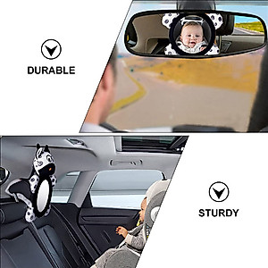 STOBOK Kids Toys Toddler Car Seat Cartoon Baby Car Mirror for Back, Car Mirror for Rear Facing Infant Child Rear Mirror Cartoon Car Mirror With Wide Angle Lens View Kids Toys Toddler Car Seat