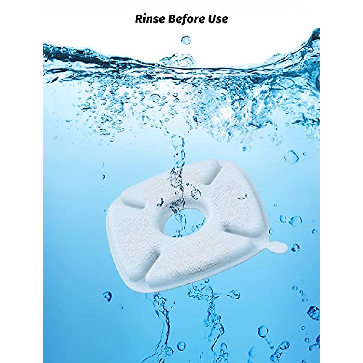 Loomla 4 Pack Replacement Filters & 4 Pack Replacement Pre-Filter Sponges for Bellflower Pet Fountain Cat Water Fountain (VC1456)