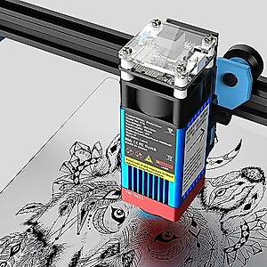Twotrees TTS55 Pro Laser Engraver 40W Laser Engraving Machine 32 Bit Motherboard, for Cut Plywood Wood Engrave Aluminum, Laser Power: 5.5W, Engraving Area: 300x300mm (Upgrade Version)