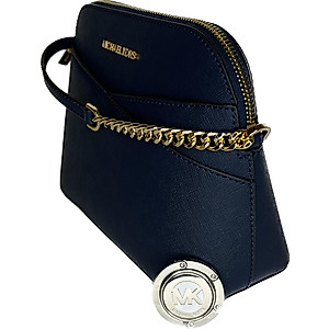 Michael Kors MICHAEL Michael Kors Jet Set Travel MD Dome XCross Crossbody bundled with SM TZ Coinpouch Purse Hook (Pink)