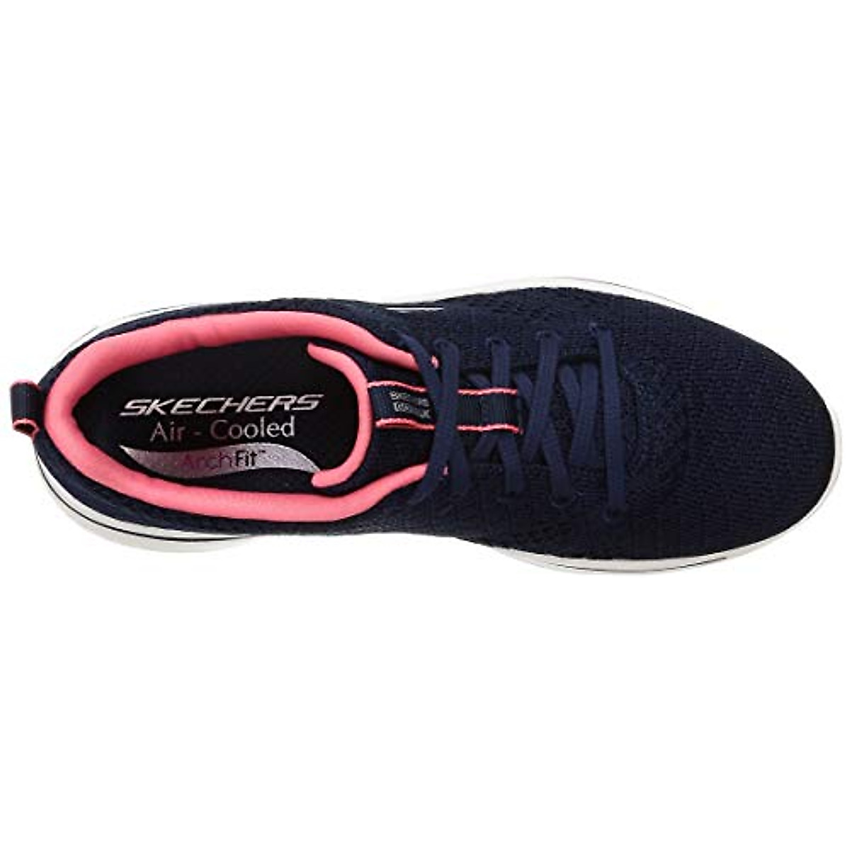 Skechers Women's Go Walk Arch Fit-Unify Sneaker, Navy/Coral, 8.5