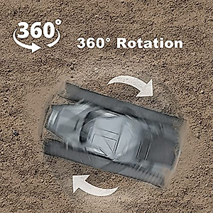 Supdex RC Tank Car, 1:12 Remote Control Crawler 12KM/H High Speed Tank, 2.4Ghz RC Rock Crawler Off-Road 4WD 360°Rotating Drifting Car with Rechargeable Battery,Military Truck Toy for Adults and Kids