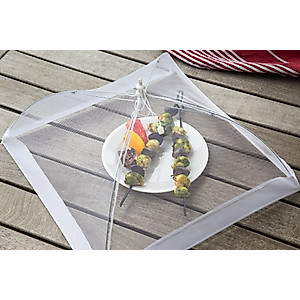 Fox Run Square Food Umbrella, Giant, 18" sq, White