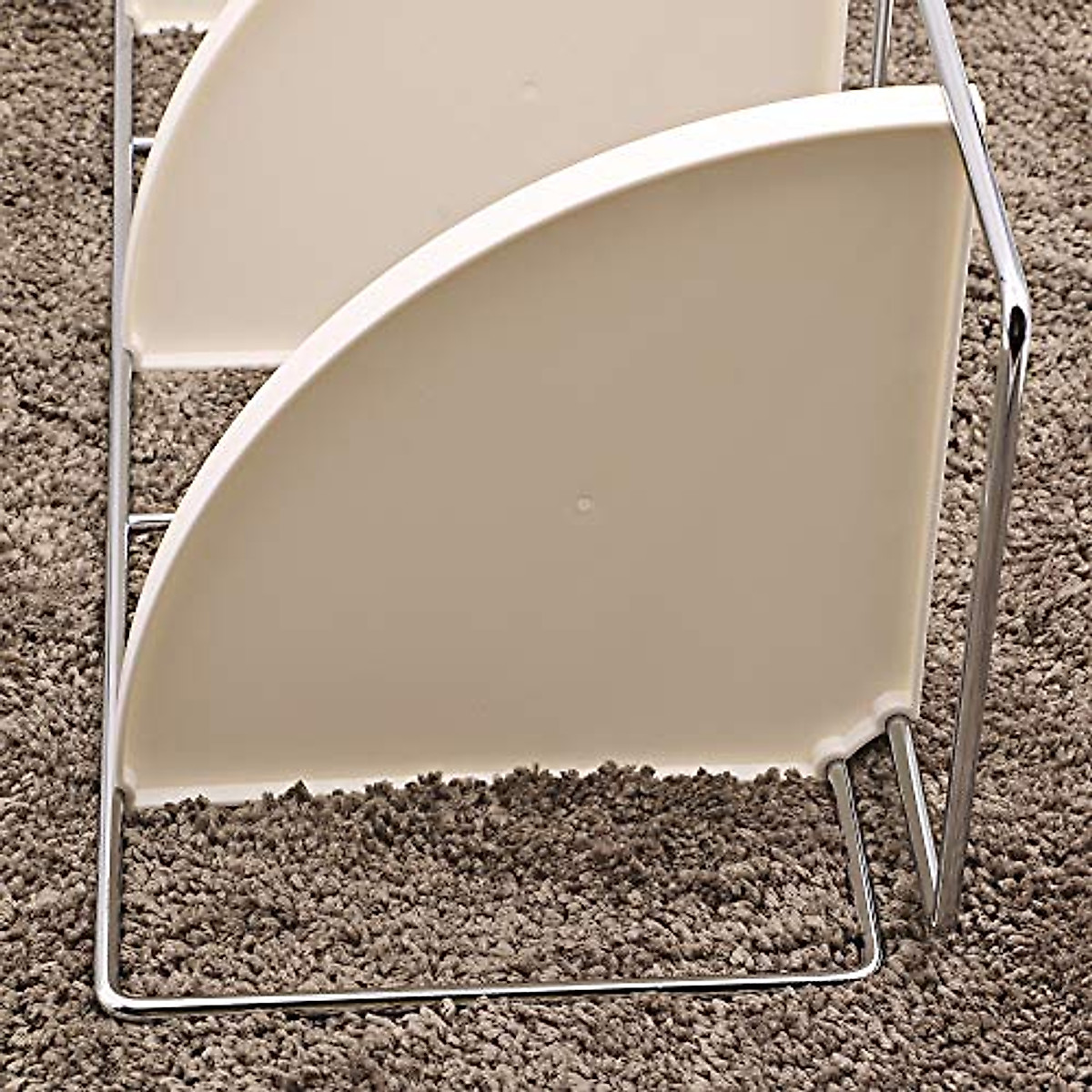 kaileyouxiangongsi 3-Tier Bathroom Countertop Organizer - Vanity Tray Cosmetic & Makeup Storage- Kitchen Spice Rack Standing Shelf - Corner Storage Shelf , Silver