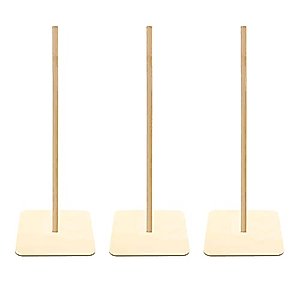 Samanter 3Pack Wood Donut Display Doughnuts Stands Tower Donut Stand Holder for Birthday Wedding Party Cake Decor