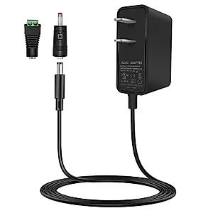 YLYLXIMA UL Listed 5V 1A Power Supply Adapter AC 100-240V to DC 5V 1A Wall Charger 5Volt 1Amp US Plug 5.5 X 2.5mm/3.5x1.35mm/LED Connector with 5FT Cord for 5V 1000MA 800MA 500MA 300MA Product.