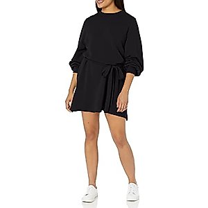 Bandier SJ-SJB10004-Sincerely Jules x The Dahlia Sweatshirt Dress-Black-S