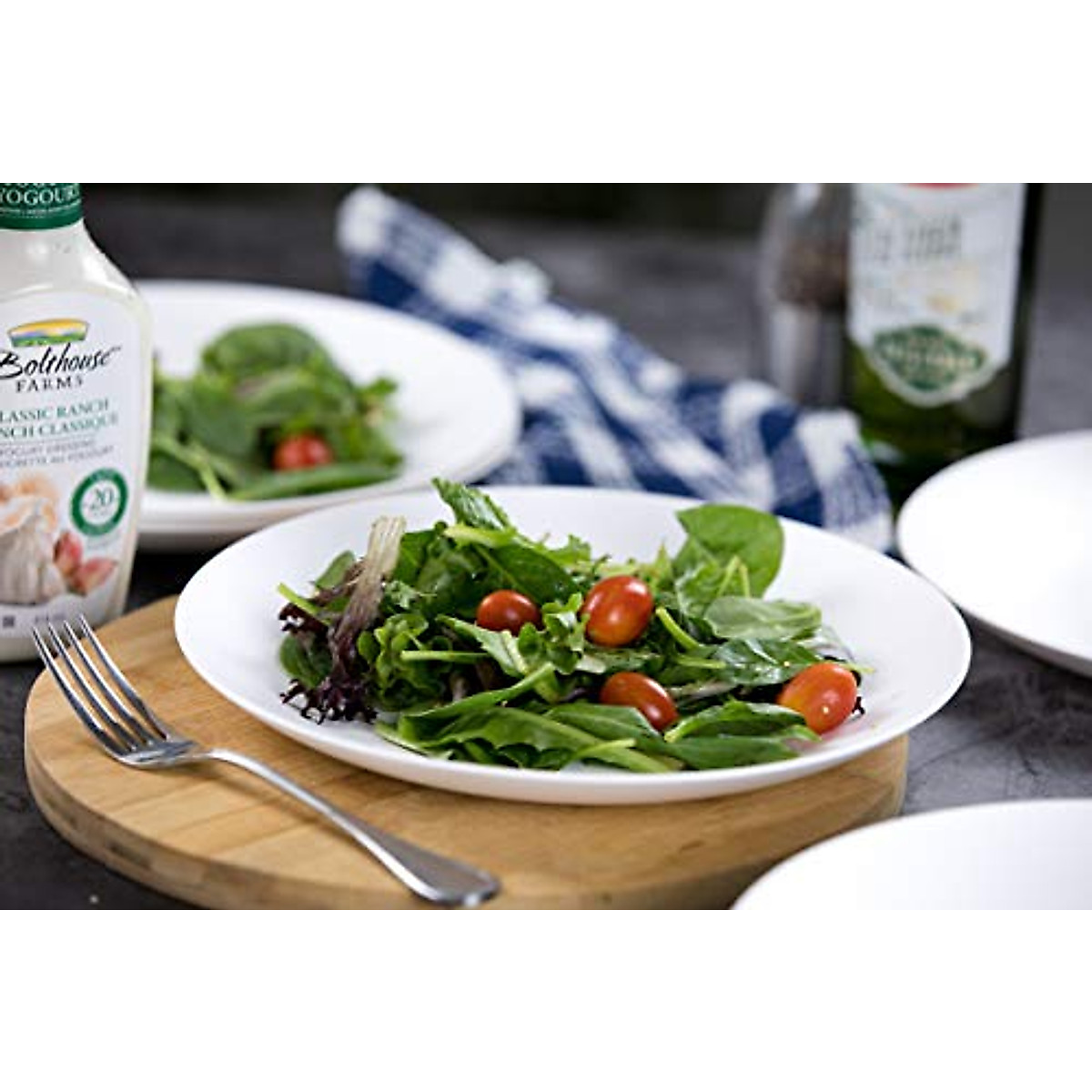 Coza Design- Durable Plastic Plate Set- BPA Free- Set of 6 (White)