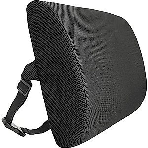 OZELS Lumbar Support Pillow, Memory Foam Back Cushion Pillow for Office Chair,Computer/Car Seat and Wheelchair with Breathable Mesh,Ergonomic Orthopedic Backrest for Back Pain Relief