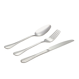 6 Piece Stainless Steel Flatware Set, Including 2 Dinner Forks, Knives, Spoons Each; Top Food Grade Extra-Fine Stainless Steel, Silverware Set, Metal Forks for Home Kitchen