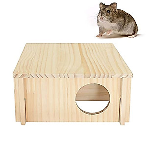 Shuoxpy Small Animal Hideout Multi-Chamber Hamster House Maze Small Pets House Habitats Decor for Hamster Mice Gerbils Mouse (S)