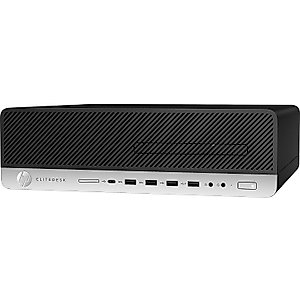 HP EliteDesk 800 G3 SFF Desktop Intel i7-7700 UP to 4.20GHz 32GB DDR4 New 512GB NVMe M.2 SSD Built in WiFi BT Dual Monitor Wireless Keyboard & Mouse Support Win10 Pro (Renewed)
