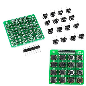 SGerste 4X4 Matrix Keyboard Tact Touch Switch MCU Learning Board Development Board External Expansion Kit 3Pcs