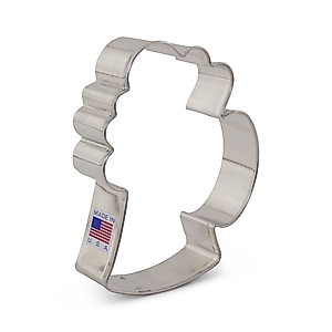 Beer Mug/Stein Cookie Cutter, 4.25" Made in USA by Ann Clark